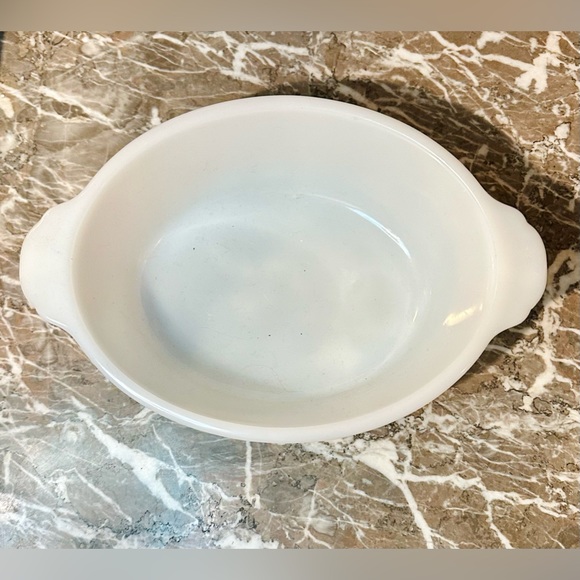 Fire King | Kitchen | Vintage White Fire King Casserole Dish | Poshmark